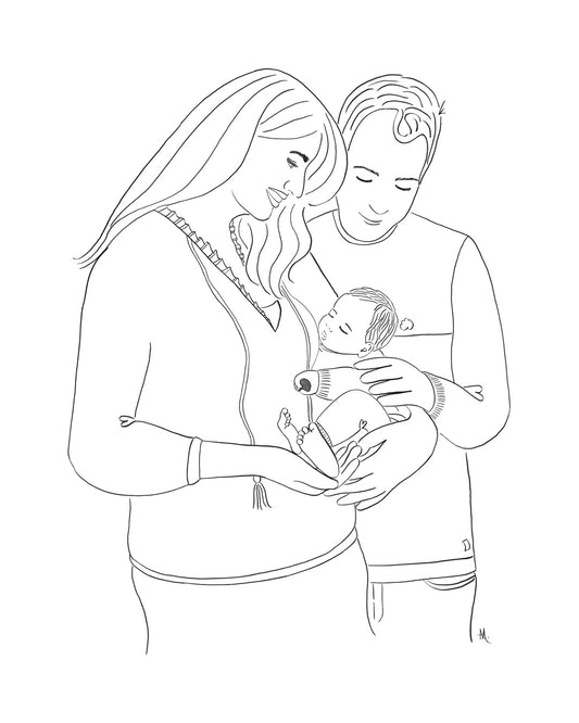 Portrettekeningen – L’ATELIER MAMA NAOMI